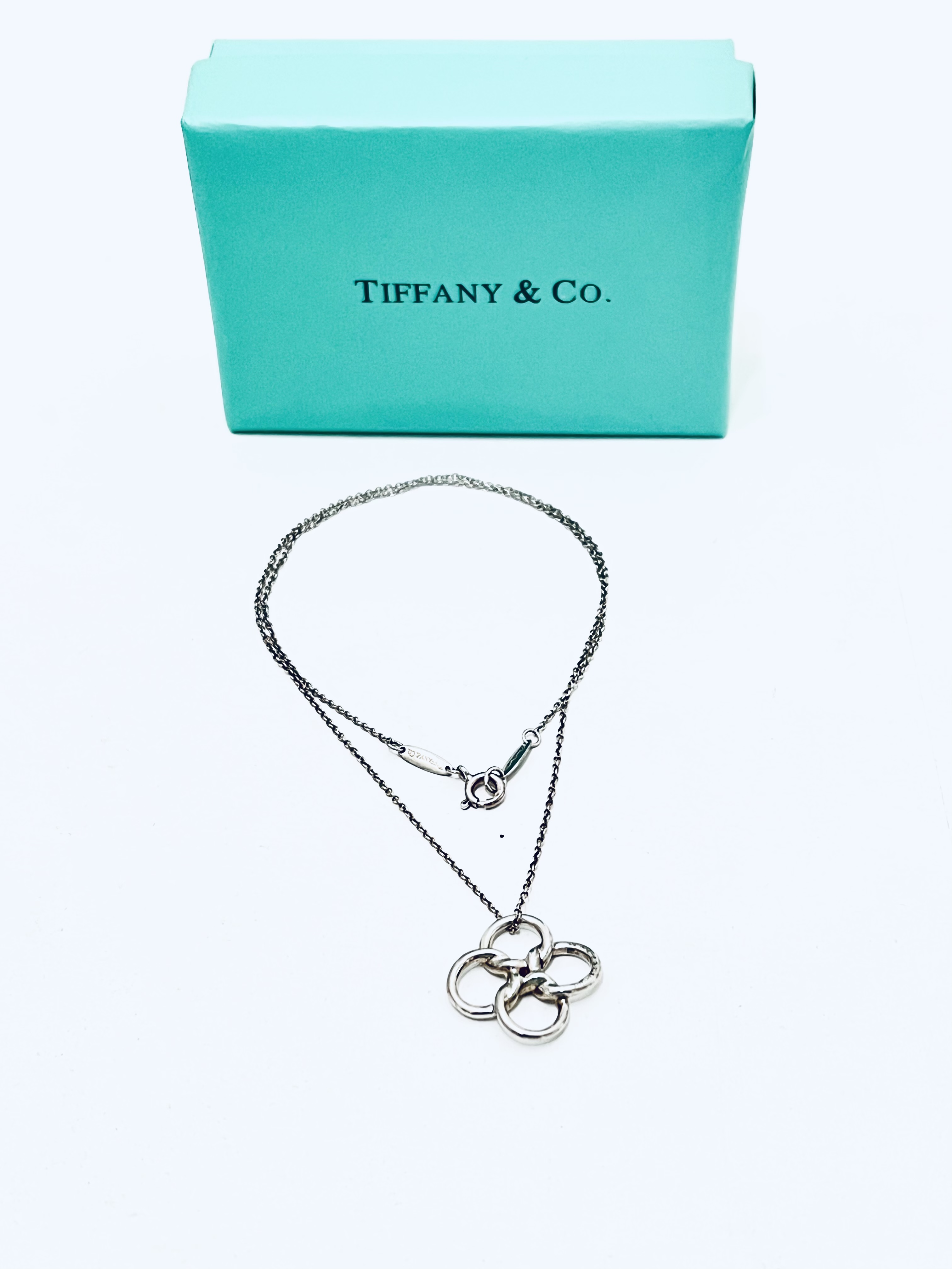 Tiffany&Co. Necklace 4 Clover with Elsa Peretti Signature