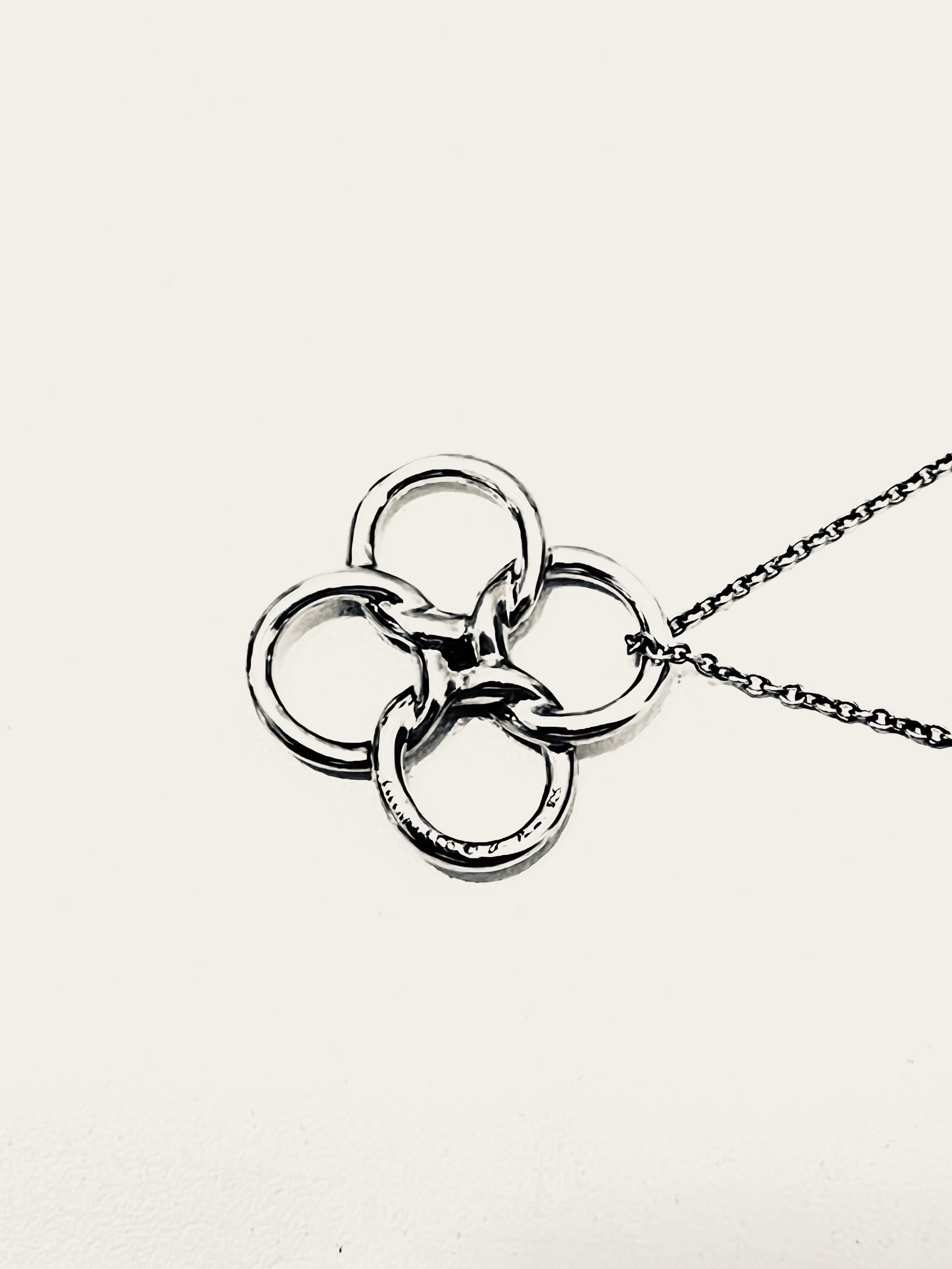 Tiffany&Co. Necklace 4 Clover with Elsa Peretti Signature