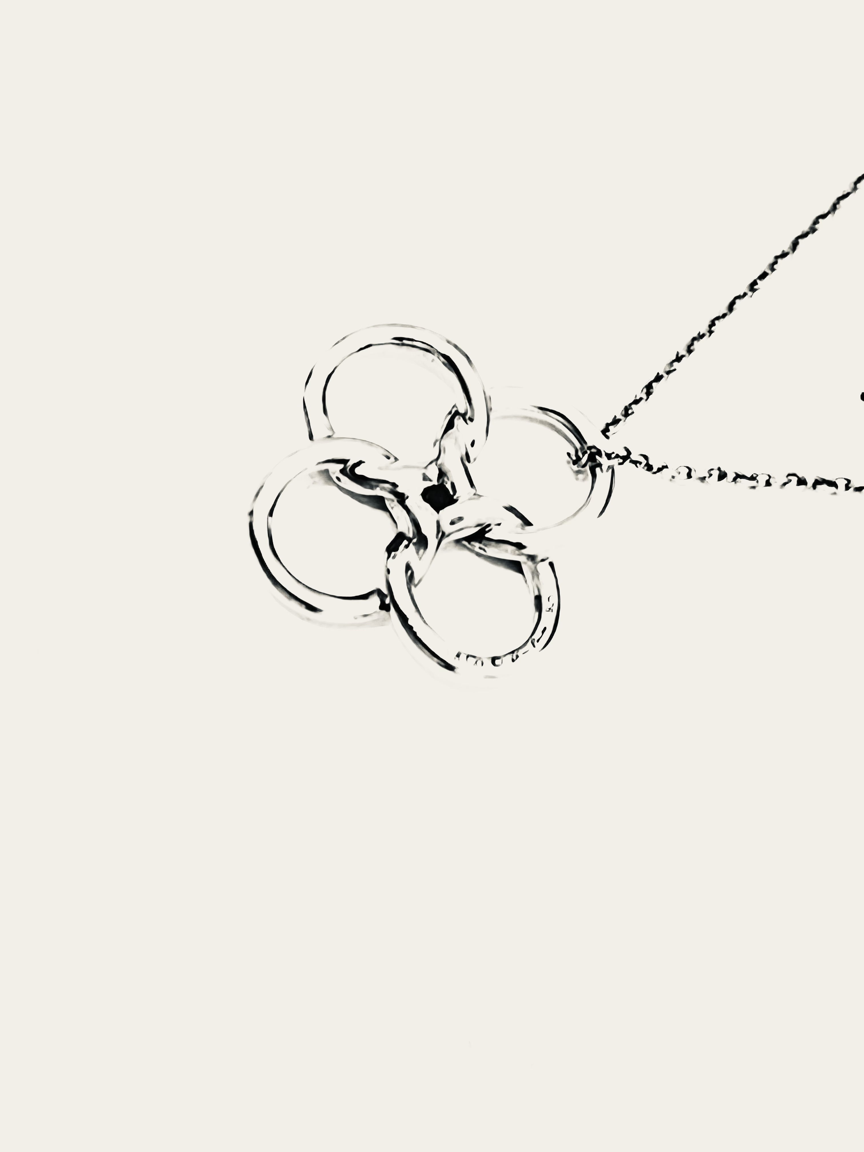 Tiffany&Co. Necklace 4 Clover with Elsa Peretti Signature