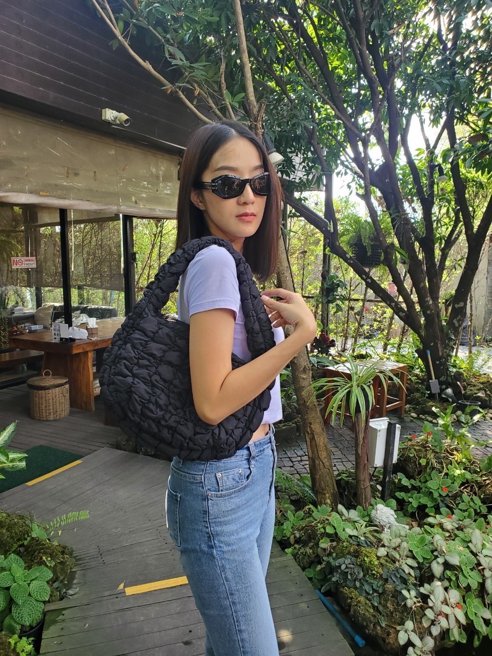COS Handbag Quilted Mini Bag In Black